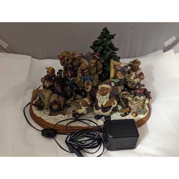 Boyds Bears | Holiday | The Boyds Bears Christmas Sleigh Lighted Large ...